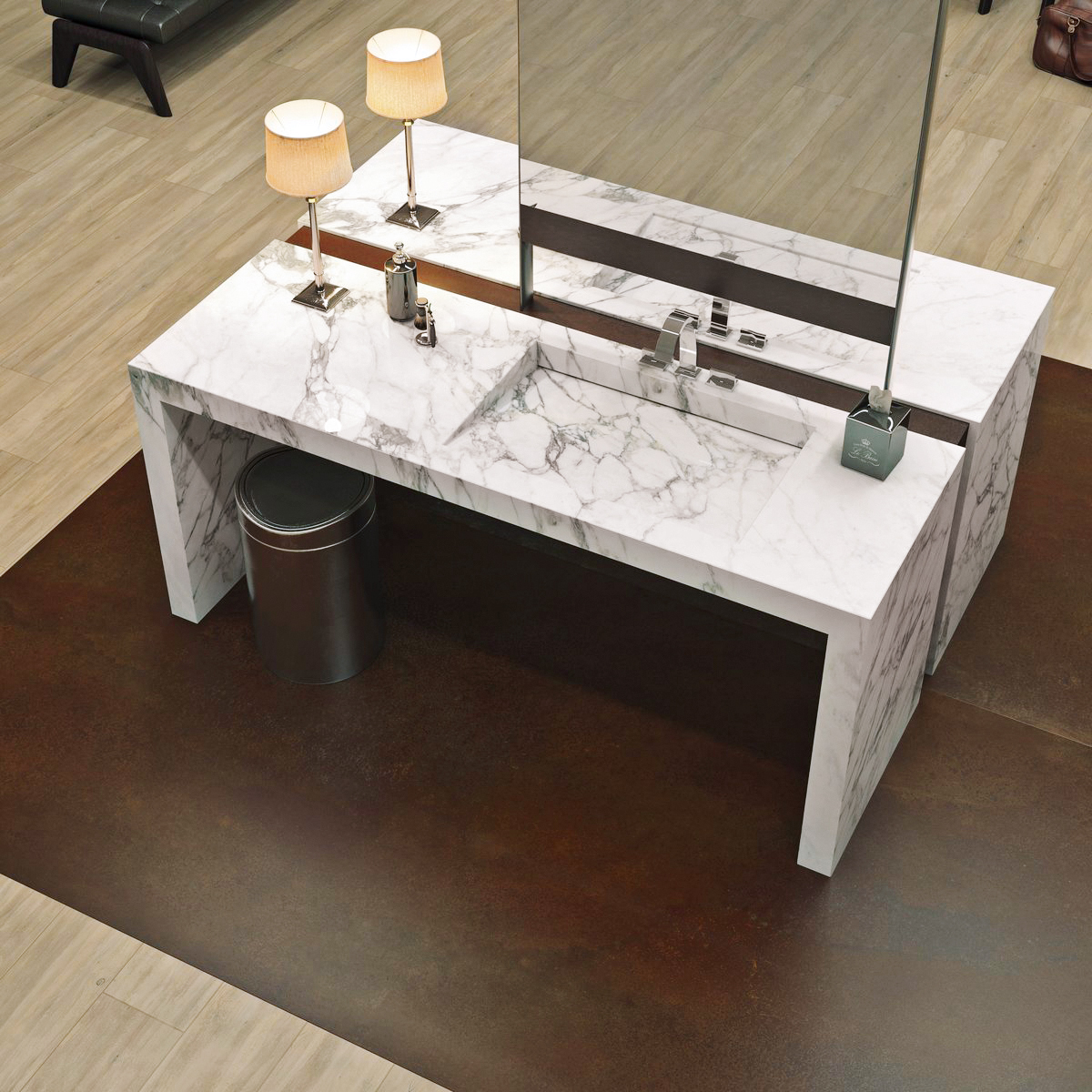 free-standing single basin