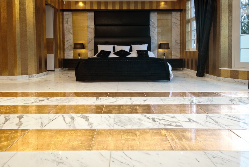 D'Oro Mosaic porcelain tile from our Luxe Tile Collection