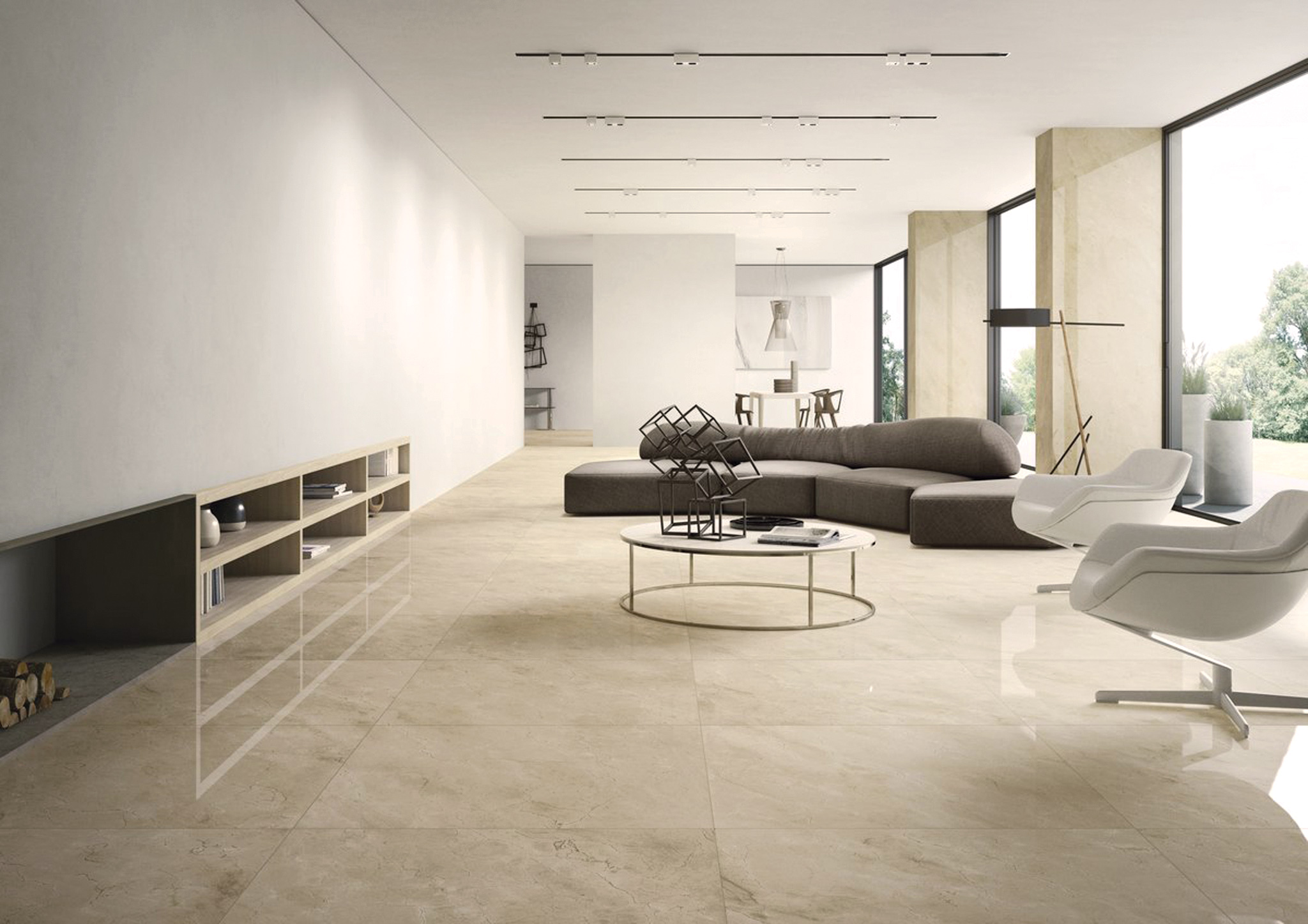Introducing Stone Sense. A new marble-effect porcelain tile from Italy.