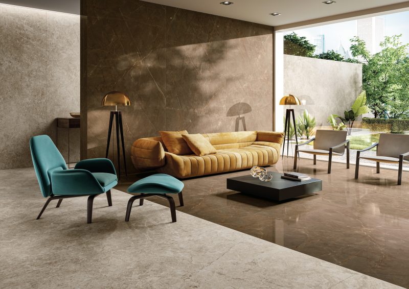 Introducing Royal Stone. A new marble-effect porcelain tile from Italy.