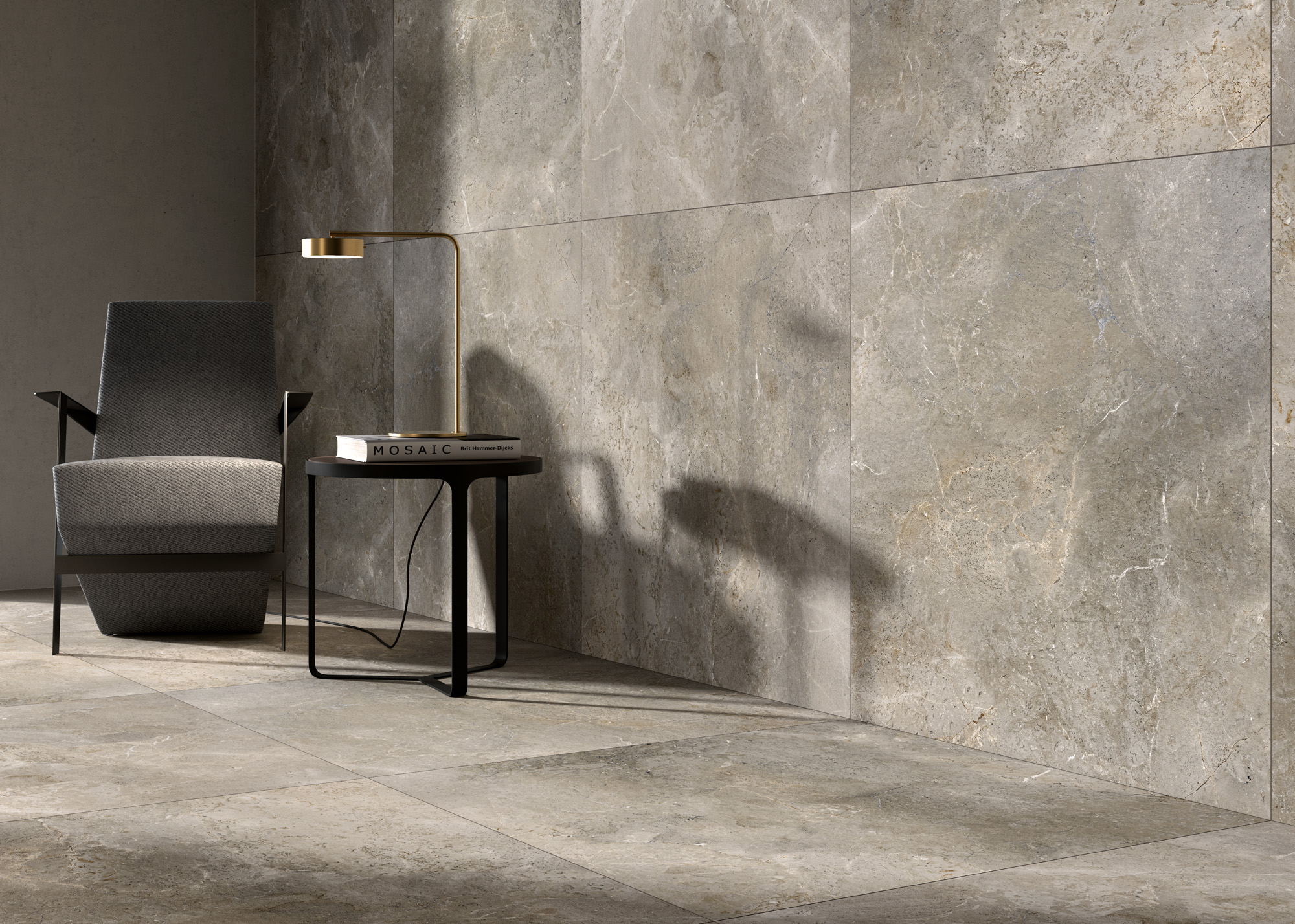 Palladium Grey - Natural is a grey Italian porcelain tile.