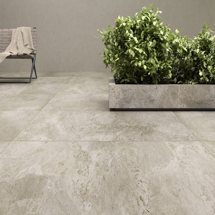 Platinum White - Grip is a beige Italian porcelain tile.
