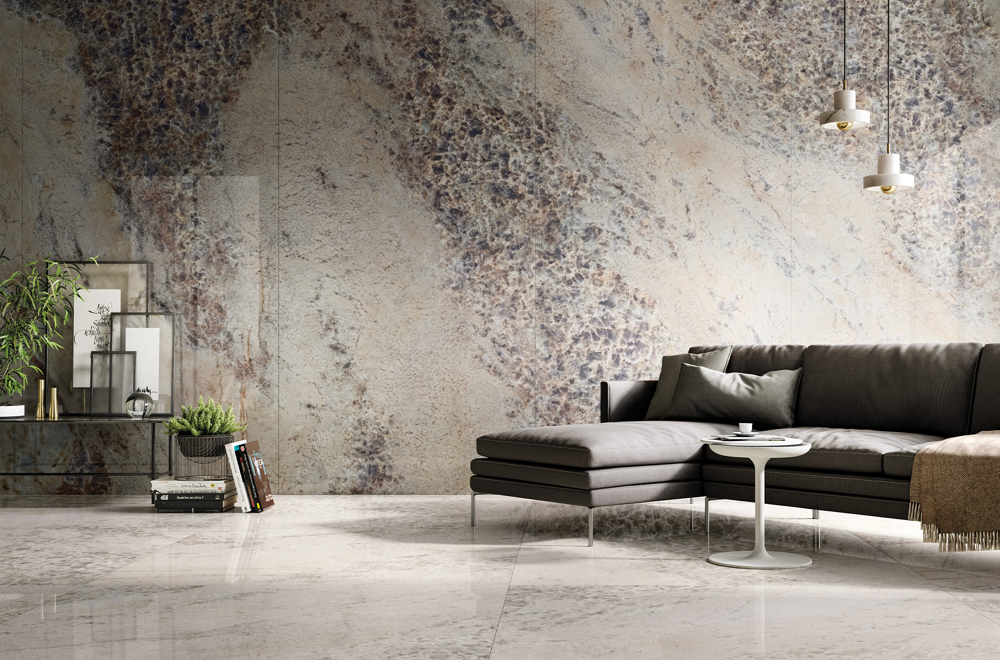 Introducing Gem Stone. A new marble-effect porcelain tile from Italy.
