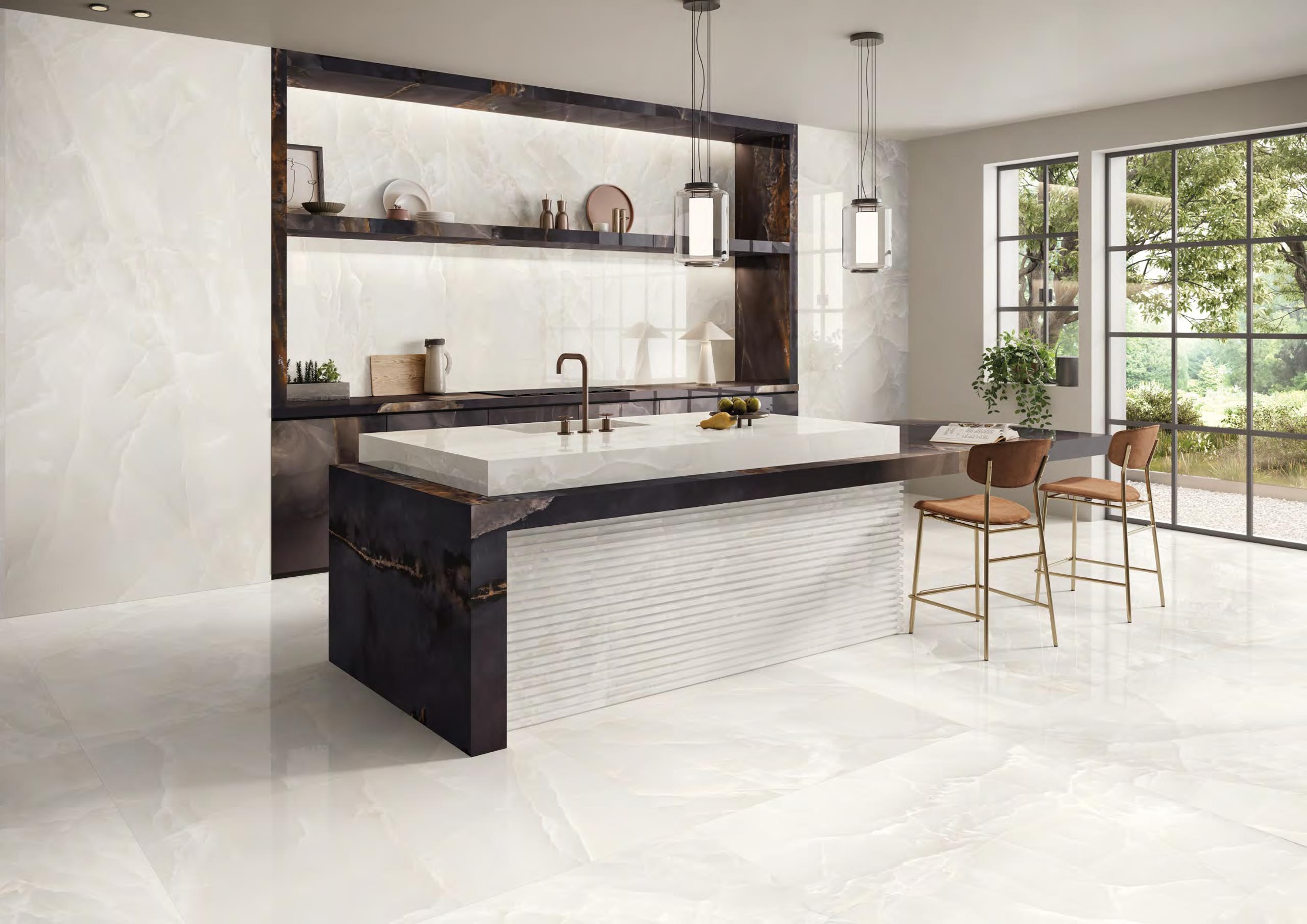 Jet - Natural (R10) is a black Italian porcelain tile.