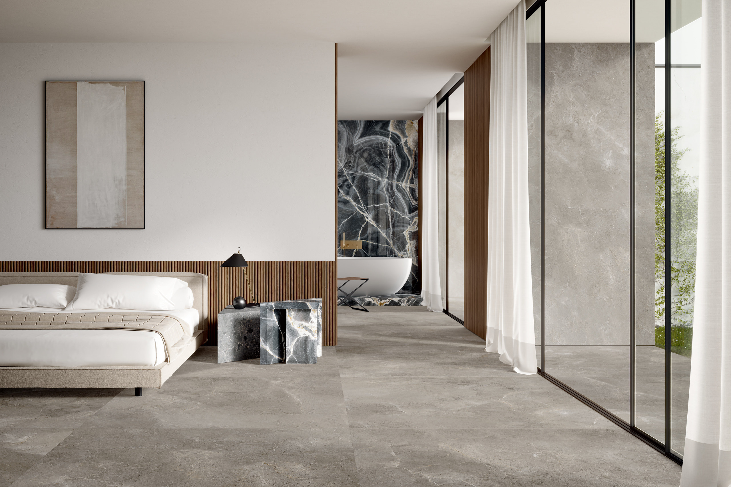 Palladium Grey - Natural is a grey Italian porcelain tile.
