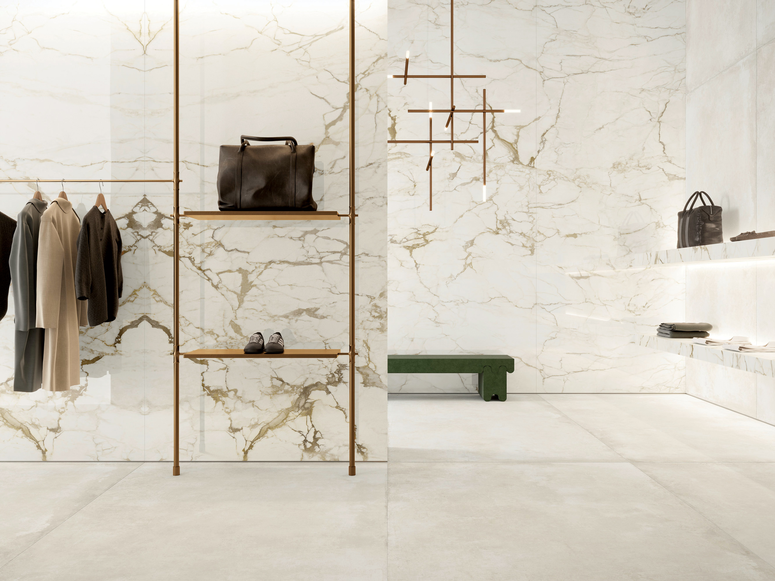 Introducing Majestic. A new marble-effect porcelain tile from Italy.
