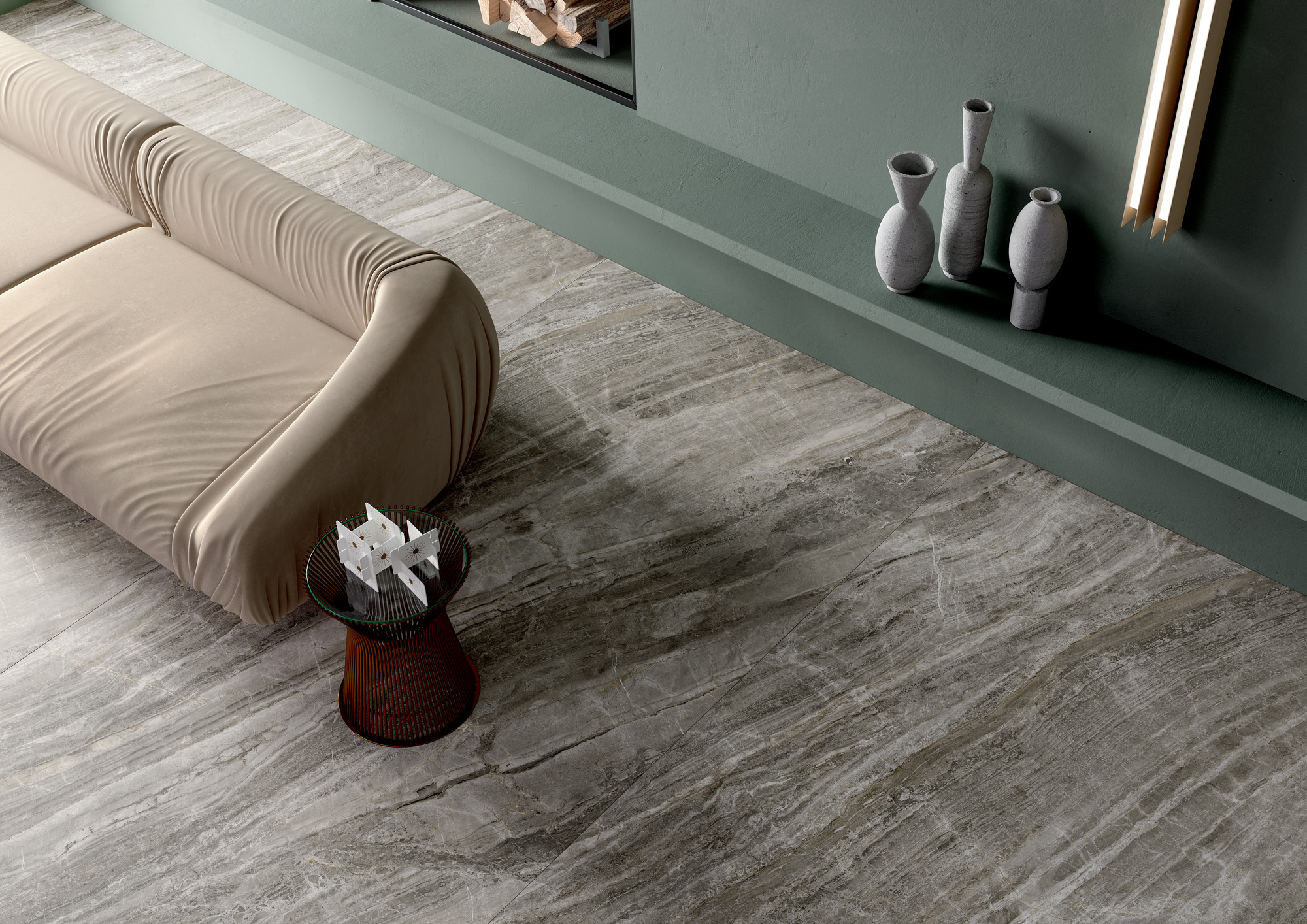 Introducing Royal Stone. A new marble-effect porcelain tile from Italy.