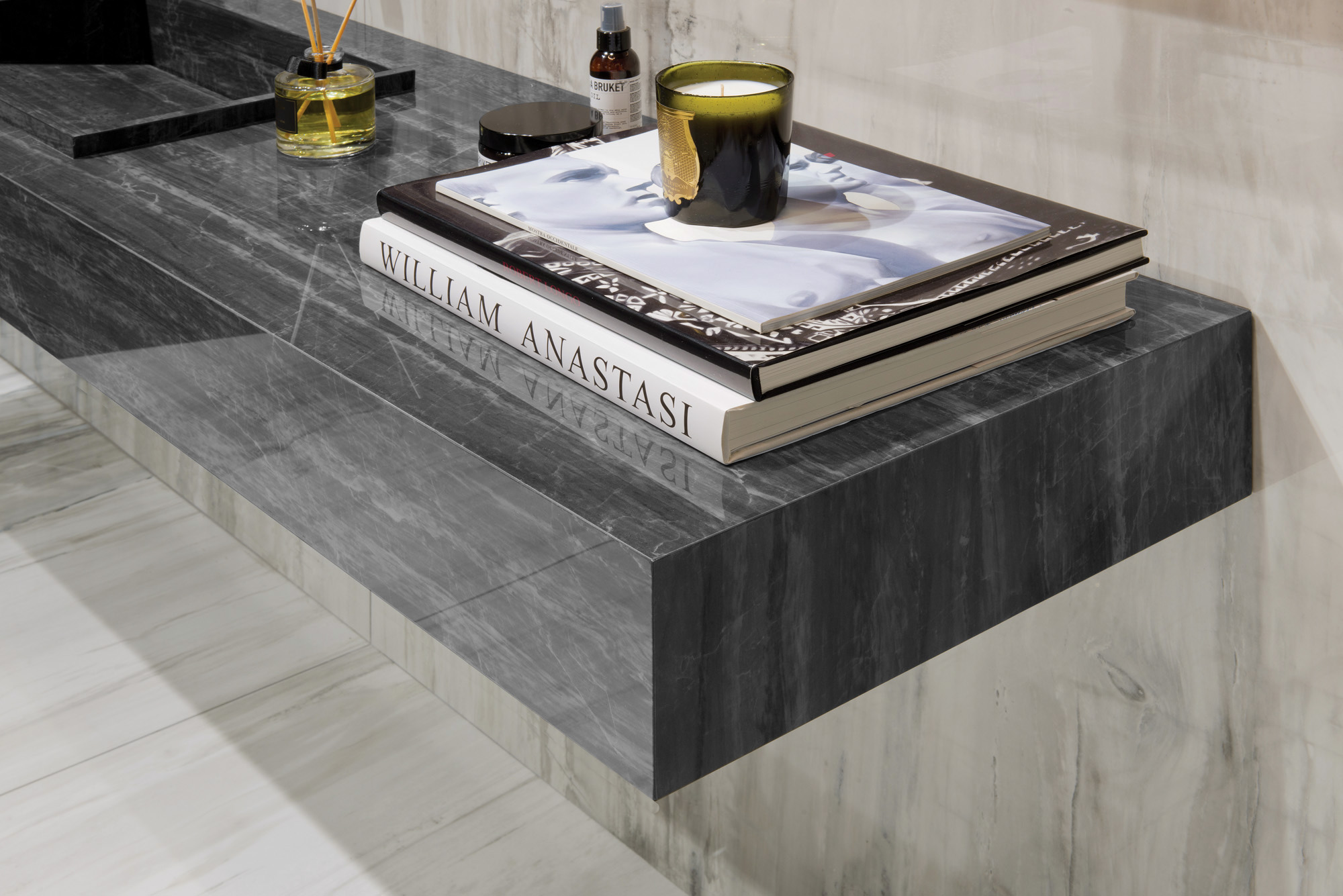 Introducing Royal Stone. A new marble-effect porcelain tile from Italy.