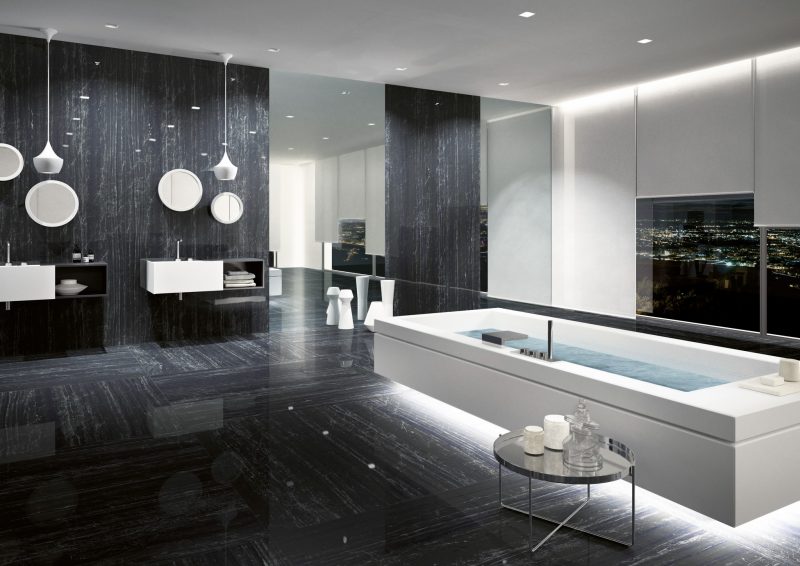 Introducing Royal Stone. A new marble-effect porcelain tile from Italy.