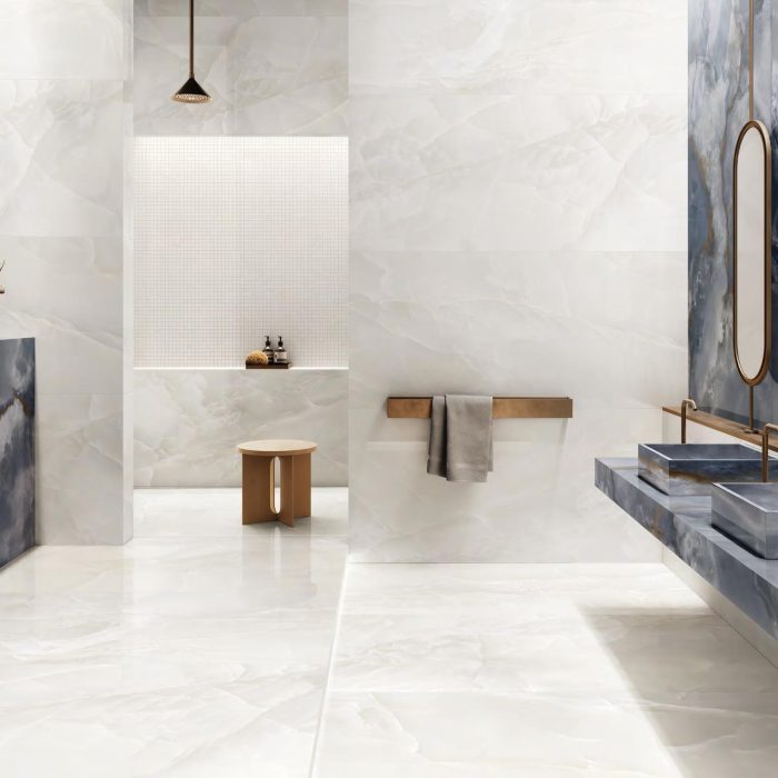 Bright - Natural (R10) is a white Italian porcelain tile.