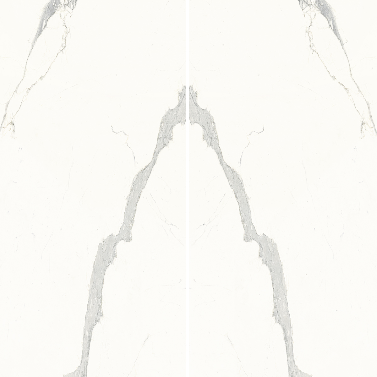 Statuario Extra Bookmatched - Polished is a white Italian porcelain tile.