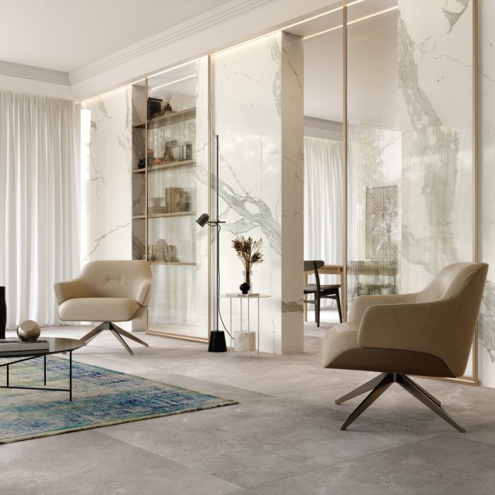 Palladium Grey - Natural is a grey Italian porcelain tile.