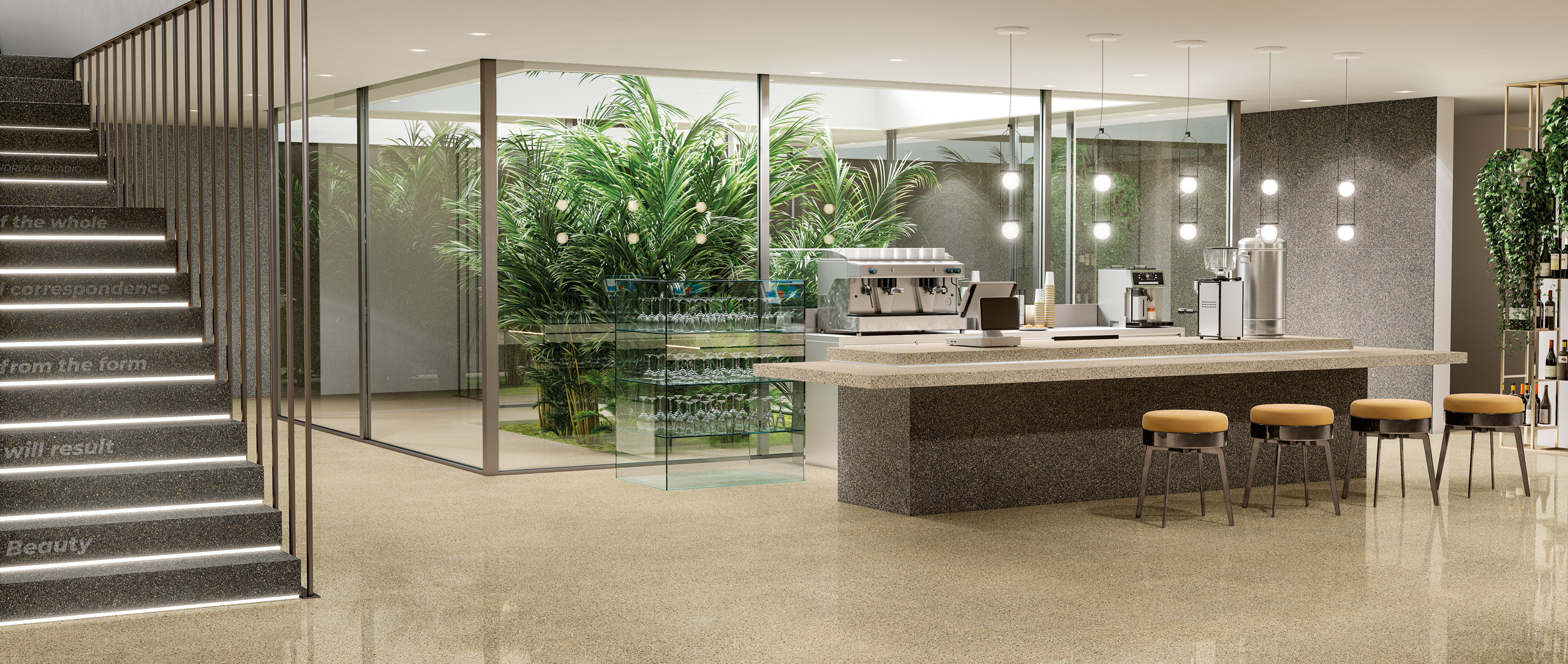 Introducing Terrazzo. A new stone-effect porcelain tile from Italy.